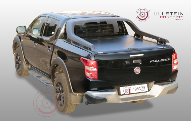 Tonneau Cover Mountain Top Roll Black Fiat Fullback Cross Double Cab ...