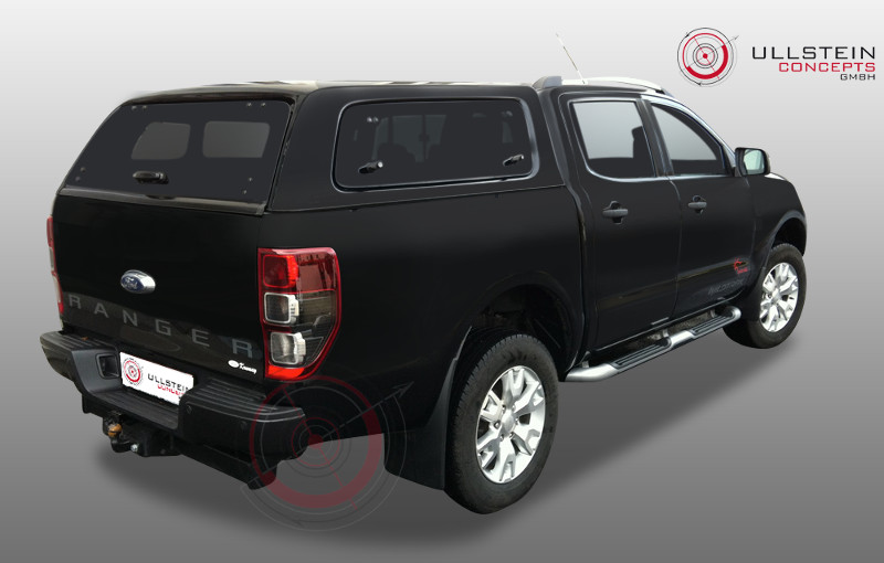 Hardtop Green-Top con sportelli laterali in vetro Ford Rnger cabina ...