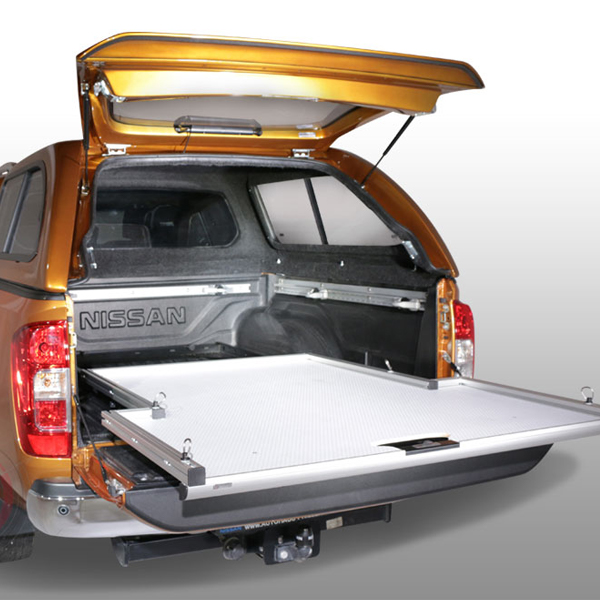 Sliding tray WORKS Standard Nissan Navara D40 Double Cab - Ullstein ...