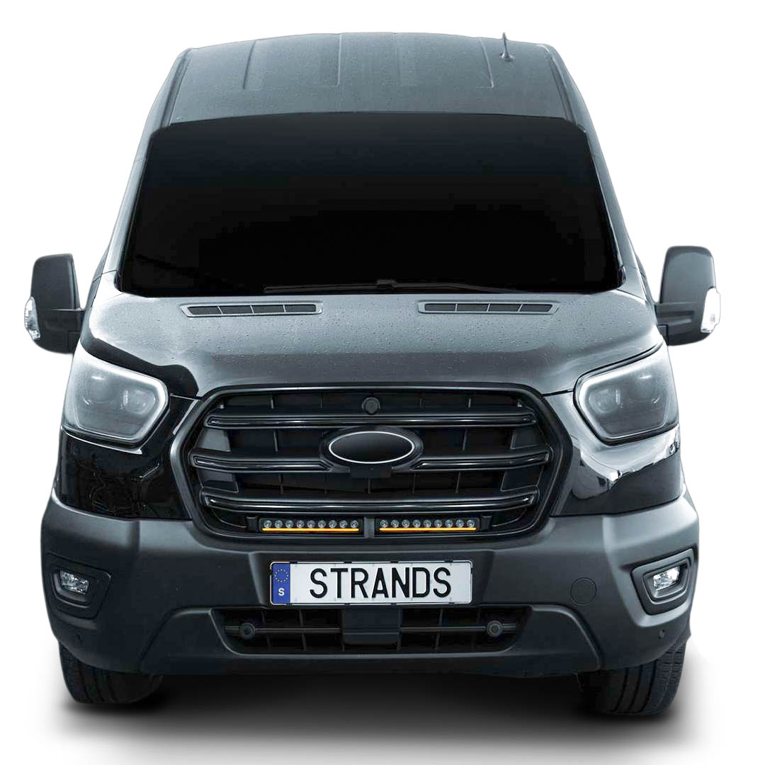 Ford Transit 2019 Radiator Grille Kit with Strands D-Line 10" LED Light ...