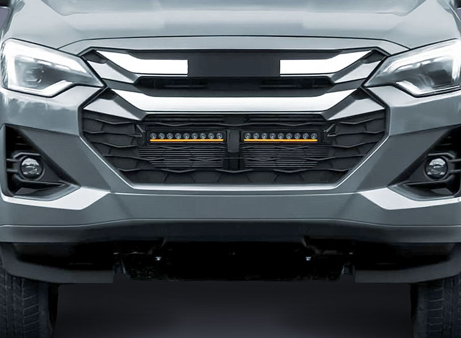 Isuzu D-Max 2025+ Radiator Grille Kit with Strands D-Line 10" LED Light ...