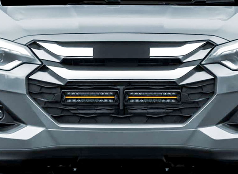 Isuzu D-Max 2025 - Kit griglia radiatore con barra LED fuoristrada ...